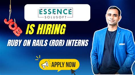 Essence Solusoft Internship 2025 Ruby On Rails Ror Interns Wanted