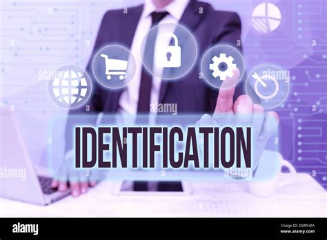 Writing Displaying Text Identification Concept Meaning An Action Or Procedure To Identify