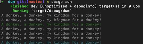 Rust Coloured Terminal Output Not Working As It Should Using The