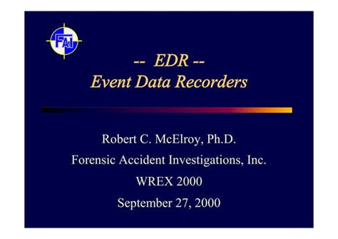 D Transportation Event Data Recorders Slides PDF Cruises Travel Type