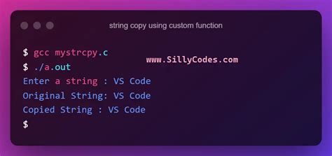 Program To Copy String In C Language SillyCodes