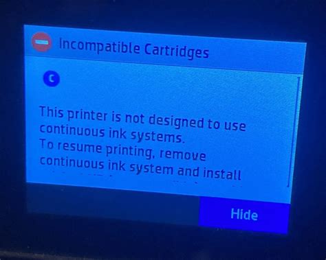 How To Resolve A Cartridges Incompatible Incorrect Or Not Intended