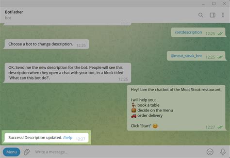 How To Set Up A Telegram Chatbot Description Sendpulse