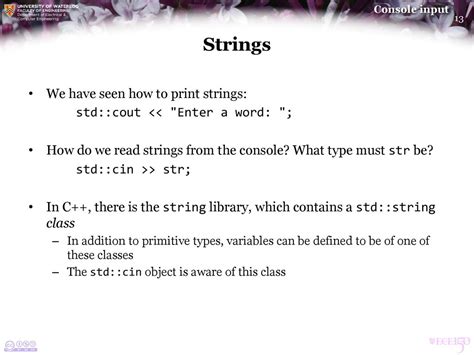console input ppt download
