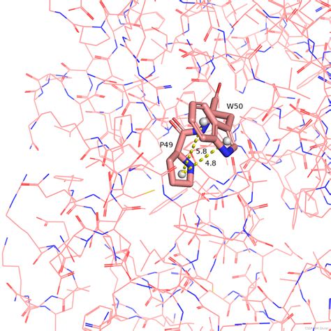 Pymol作图 ΠΠ堆叠pymol怎么绘制π π键 Csdn博客