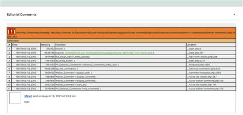 Undefined Property Stdclassauthor On Editorial Comments343 · Issue 931 · Publishpress