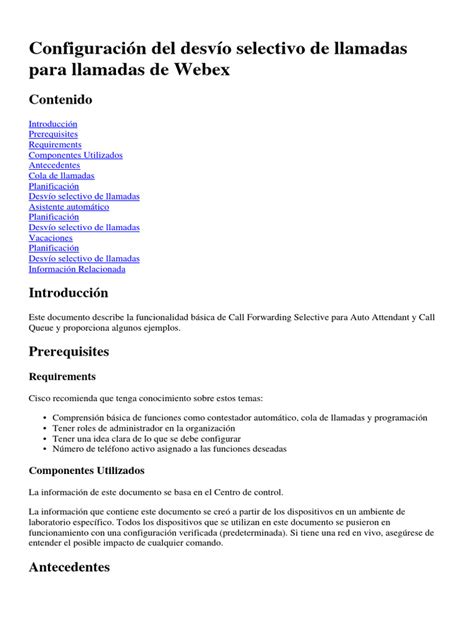 Configure Call Forwarding Selective For Pdf Traducciones Informática