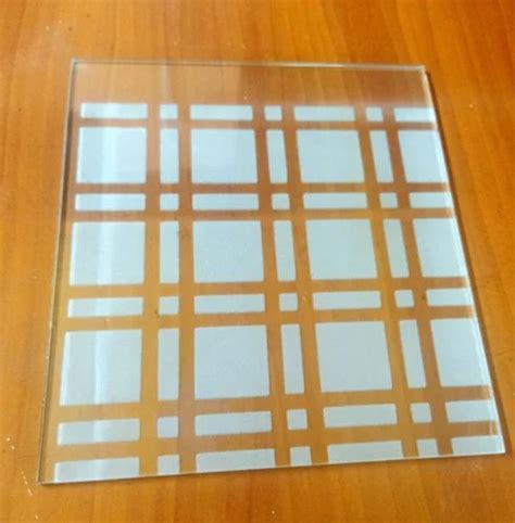 White 4mm And5mm Checked Rubik Window Glass Thickness 4and5 Mm At Best
