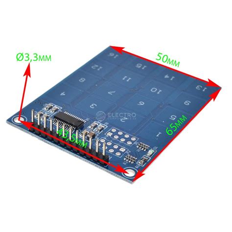 Modulo Ttp229 Sensor Capacitivo 16 Canales Touch Tactil