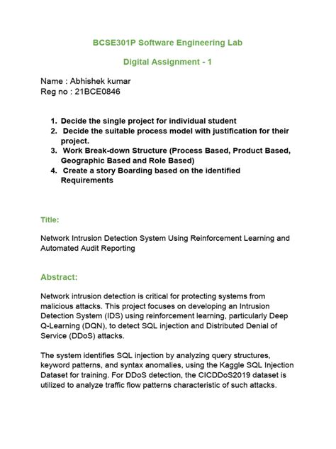 Software Engineering Lab Assignment 1 Pdf Computing Information Technology