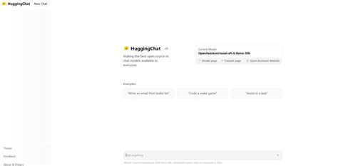 Hugging Chat Open Source AI Chatbot For Experimentation And Learning Aitoolnet