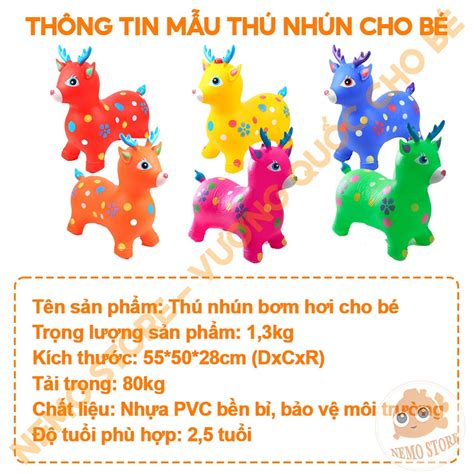 Thú nhún cao cấp cỡ đại cho trẻ CÓ NHẠC CAO CẤP Shopee Việt Nam