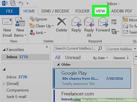 How To Turn Off The Reading Pane In Outlook Steps