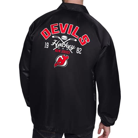 Starter Nhl Retro Logo New Jersey Devils Coaches Jacket
