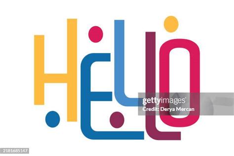 Hello Letteringabstract Lettering Vector Stock Illustration High Res Vector Graphic Getty Images