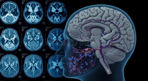 Brain Anatomy And Scan Imagery Human Brain Neural Pathways Mri Scans Medical Imaging Cognitive