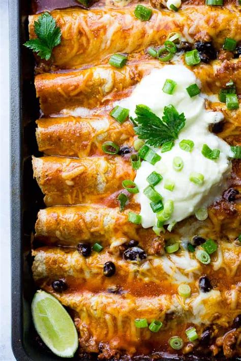 Ground Turkey Enchiladas Diethood