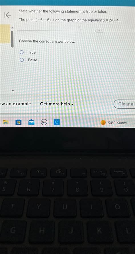 Solved State Whether The Following Statement Is True Or