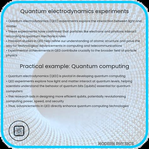 Quantum Electrodynamics Experiments Precision Complexity And Innovation