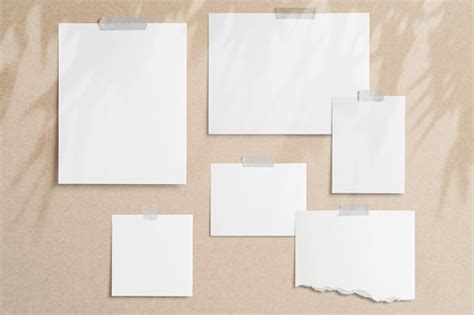 빈 사진 카드 찢어진 종이 그래픽 디자이너 프리젠 테이션 포트폴리오 등을위한 템플릿으로 꽃 오버레이 그림자와 밝은 종이 배경에