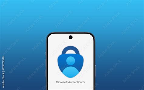 Microsoft Authenticator App Logo Is Displayed On A Modern Smartphone