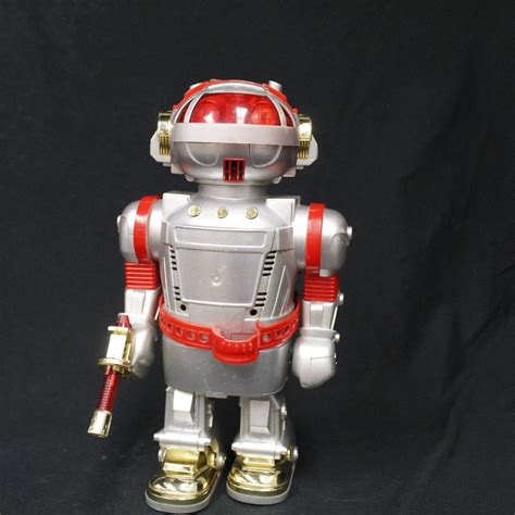 Vintage 1986 New Bright Toby Robot W Colorful Plastic Ray Gun Etsy