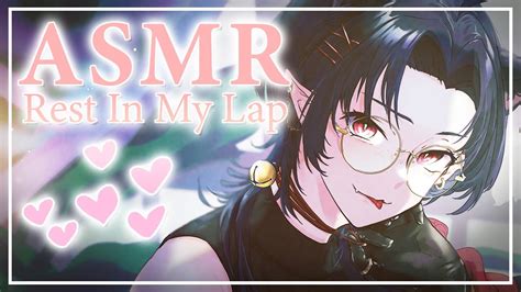 ASMR Dio Shy Affectionate Boyfriend Helps You Sleep RP Lap Pillow Ear Cleaning Massage