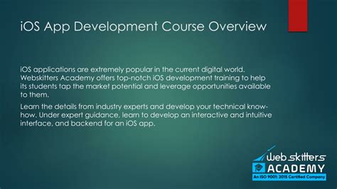 Ppt Ios App Development Course Powerpoint Presentation Free Download