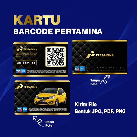 Jual Kartu Barcode My Pertamina Bahan Id Card Shopee Indonesia