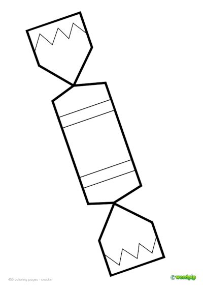 Coloring Pages Christmas Cracker