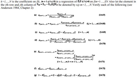 Solved Consider A Multivariate Normal Distribution And Theorem 3 4 6 Let 1 Answer