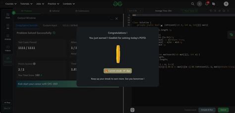 Tarun Chourey On Linkedin Gfg160 Geekstreak2024 Geekforgeeks Gfg160