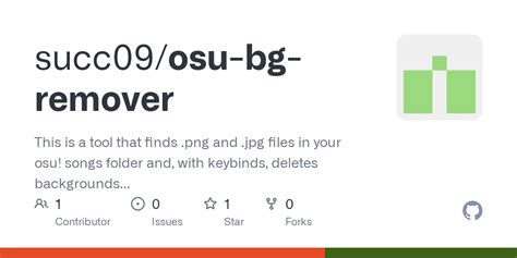 Github Succ09osu Bg Remover This Is A Tool That Finds Png And  Files In Your Osu Songs