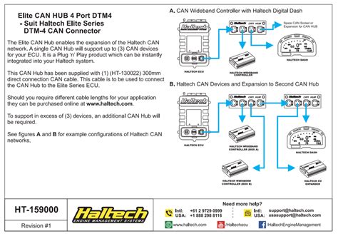 Haltech Elite Can Hub 4 Port Dtm 4 — Performance Parts Plus