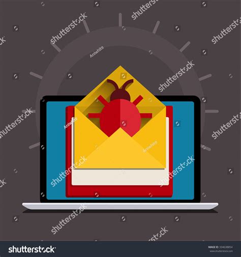 Concept Spam Bug Virus Programming Code Stock Vector Royalty Free