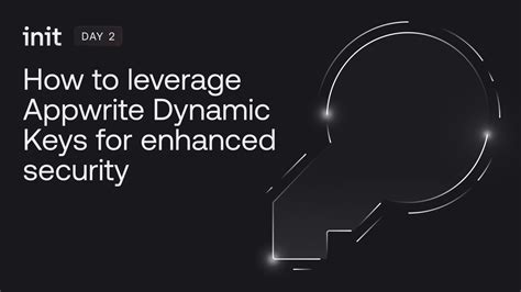 How To Leverage Appwrite Dynamic Keys For Enhanced Security Appwrite