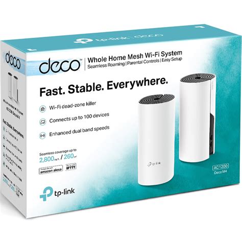 ROUTER AC MESH TP LINK DECO M4 2PACK 1200MBPS PUERTOS GIGABIT Ctronic Security C A