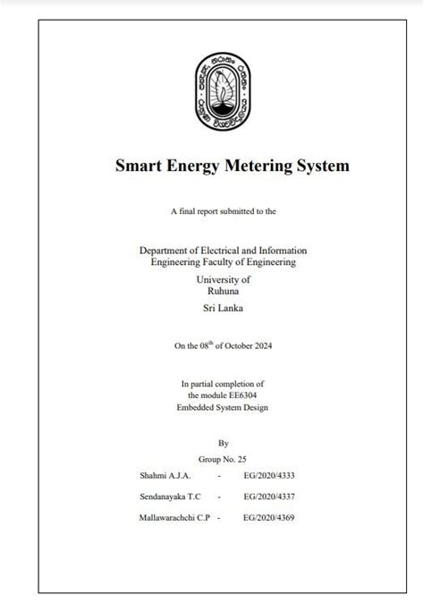 Ahamed Shahmi On Linkedin Energymanagement Smartmetering Embeddedsystems Iot Energyefficiency