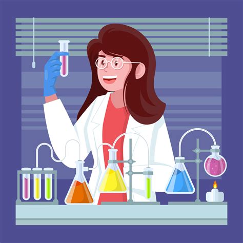 Women In Laboratory Vector Art At Vecteezy