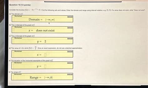 Solved Consider The Function Fx−4e−7x6 Find The