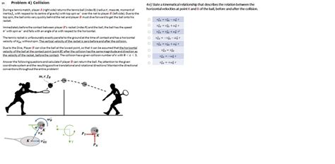 Solved Problem Collision E State A Kinematical Chegg Com