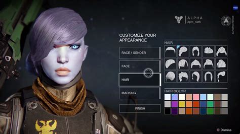 Destiny Ps4 Game Select Character Appearance Ui Interface