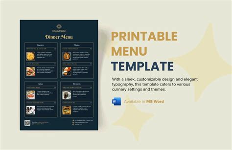 Powerpoint Menu Template