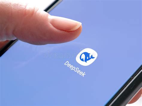 Dzerzhinsk Russia28012025 Deep Seek Logo Is Displayed On Phone