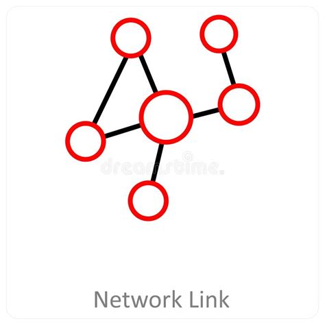 Network Link And Connection Icon Concept Stock Vector Illustration Of