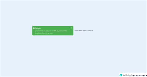 Tailwind Css Alert With Content Alerts