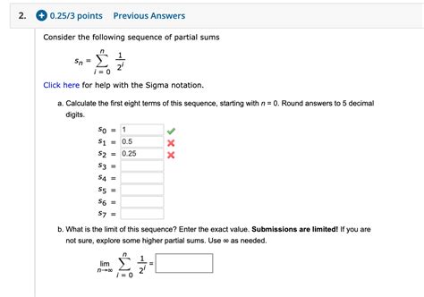 solved 2 0 25 3 points previous answers consider the