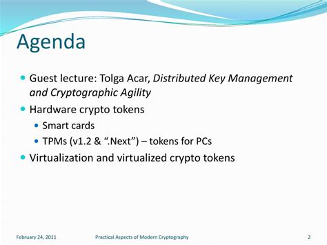 Practical Aspects Of Modern Cryptography Ppt Download