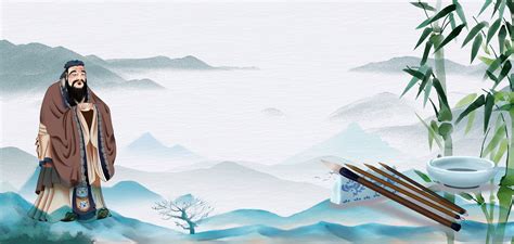 教师孔子背景图片教师孔子背景素材图片千库网