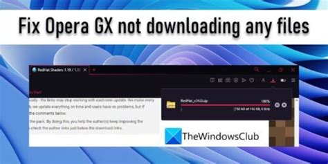 Fix Opera Gx Not Downloading Any Files